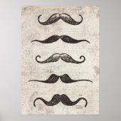 Vintage Mustache Poster | Zazzle