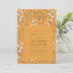 Vintage Mustard Yellow Floral Graduation Party Invitation | Zazzle