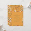 Vintage Mustard Yellow Floral Graduation Party Invitation | Zazzle