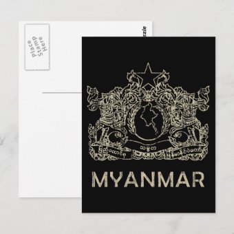 Vintage Myanmar Postcard | Zazzle