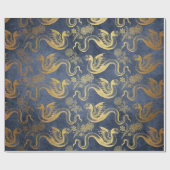 Vintage Mythology Fantasy Dragon Wallpaper Wrapping Paper | Zazzle