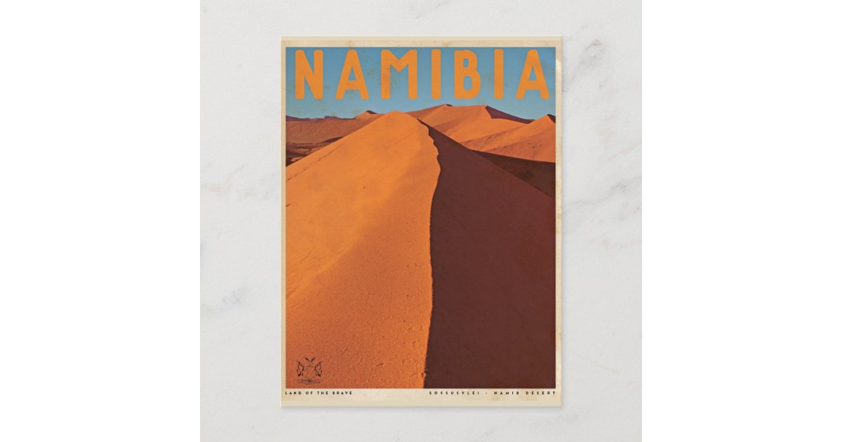 Vintage Namibia Travel Postcard | Zazzle