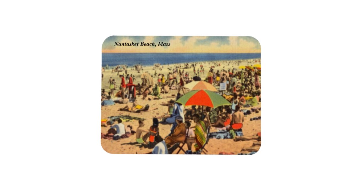 Vintage Nantasket Beach, Massachusetts Magnet | Zazzle