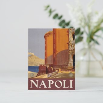 Vintage Napoli Italia Naples Italy Travel Postcard | Zazzle