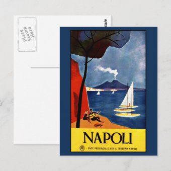 Vintage Napoli (Naples) Italy postcard | Zazzle