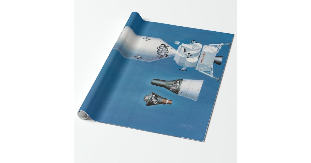 Vintage NASA Spacecraft and Rockets Wrapping Paper | Zazzle