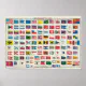 Vintage National Flags Poster | Zazzle