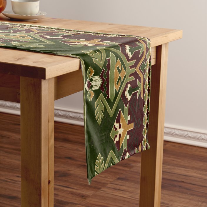 Vintage Native American Indian Southwest Frieze Short Table Runner ...