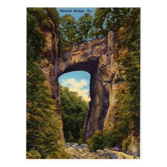 Vintage, Natural Bridge, Virginia Postcard | Zazzle.com