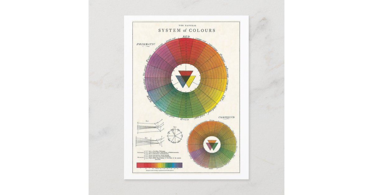 Vintage Natural System of Colors Postcard | Zazzle
