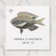 Vintage Nautical Blue and Gold Fish Favor Tags | Zazzle