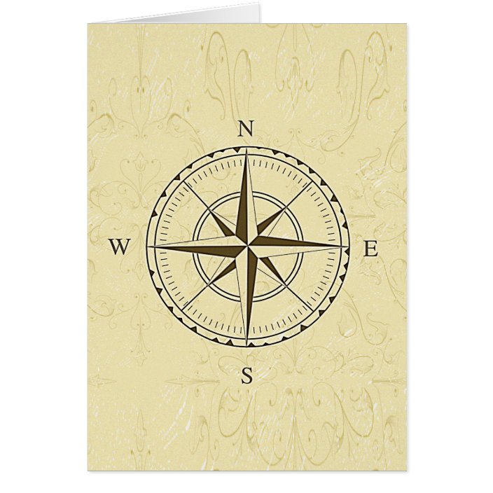 Vintage Nautical Compass Rose Ivory | Zazzle.com