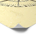 Vintage Nautical Compass Rose Ivory Poster | Zazzle