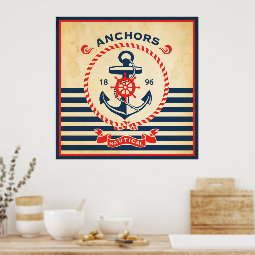 Vintage Nautical Poster | Zazzle