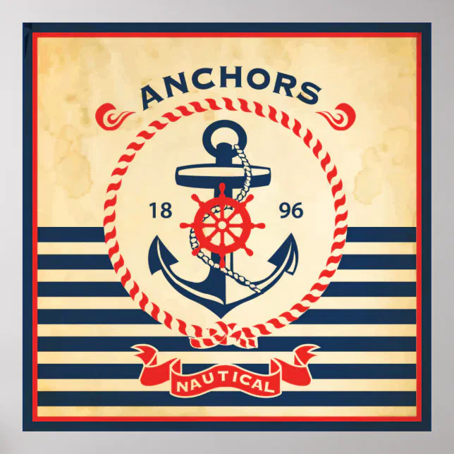Vintage Nautical Poster | Zazzle