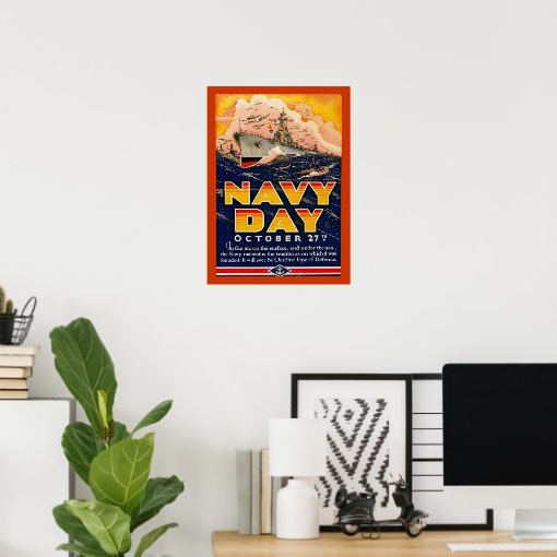 Vintage Navy Day Poster | Zazzle