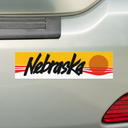 Vintage Nebraska Bumper Sticker | Zazzle