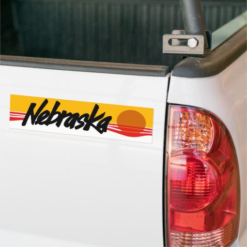 Vintage Nebraska Bumper Sticker | Zazzle