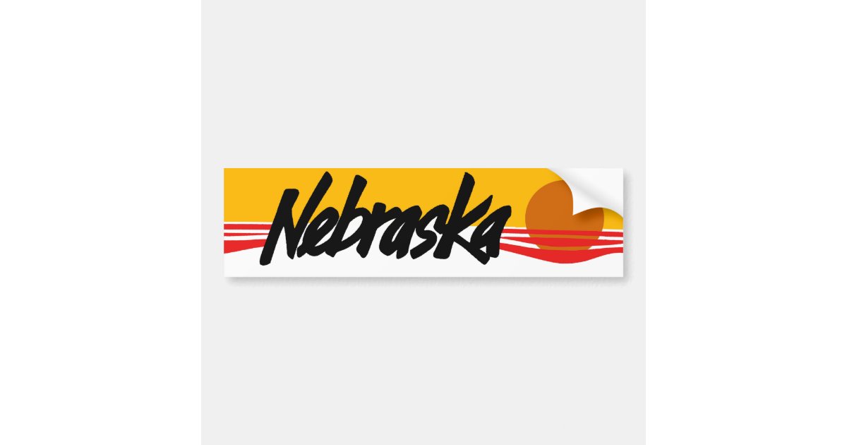 Vintage Nebraska Bumper Sticker | Zazzle
