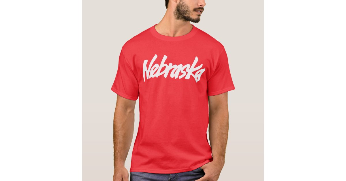 Vintage Nebraska Logo Tee | Zazzle