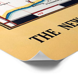 Vintage New England Map Summer Travel Poster | Zazzle