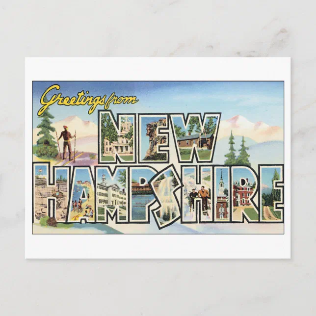 Vintage New Hampshire Postcard | Zazzle