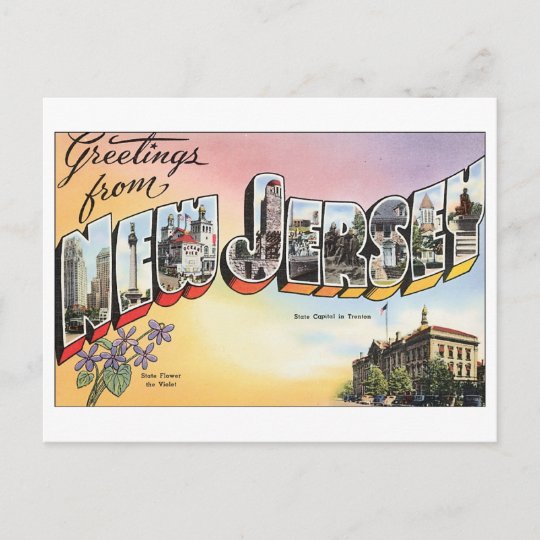 Vintage New Jersey Postcard | Zazzle.com
