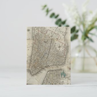 vintage New York city map Postcard | Zazzle