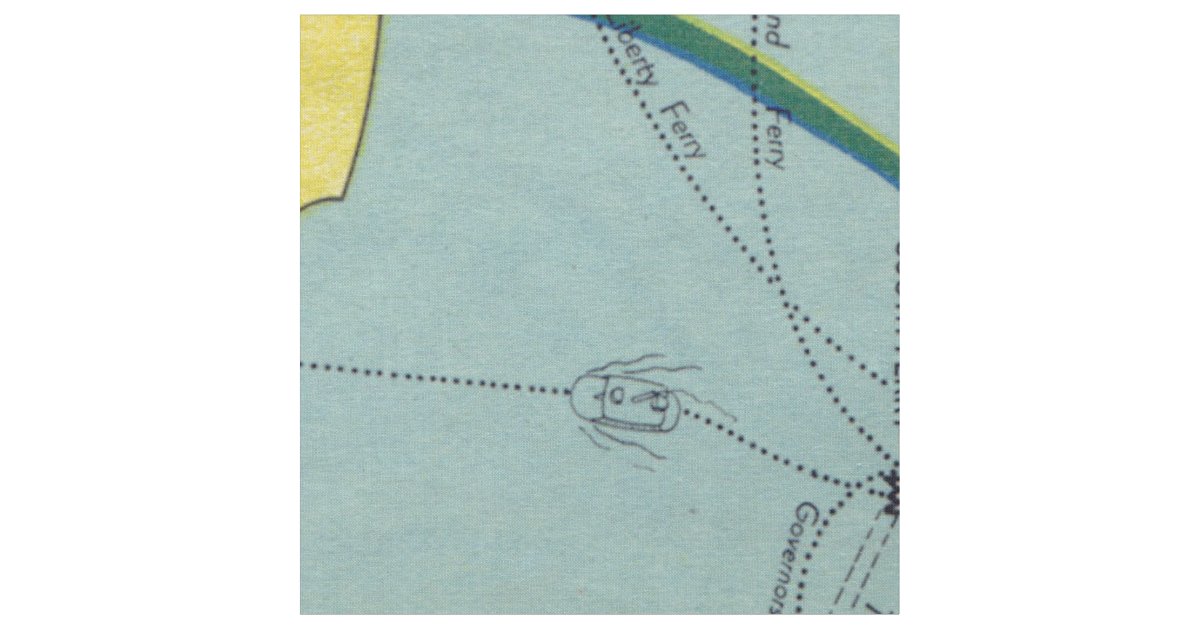 Vintage New York Subway map fabric | Zazzle