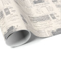 Vintage Newspaper Ad Wrapping Paper | Zazzle