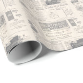 Vintage Newspaper Ad Wrapping Paper | Zazzle