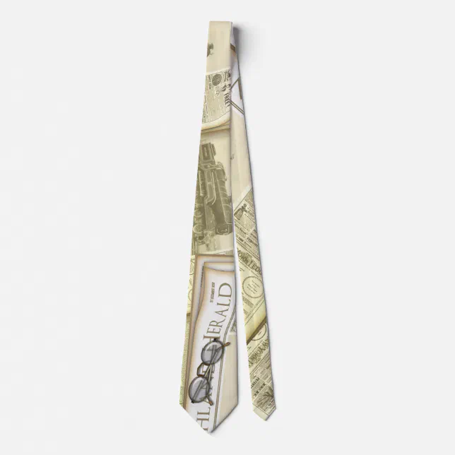Vintage Newspaper Tie | Zazzle