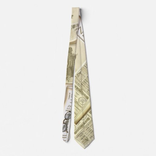 Vintage Newspaper Tie | Zazzle