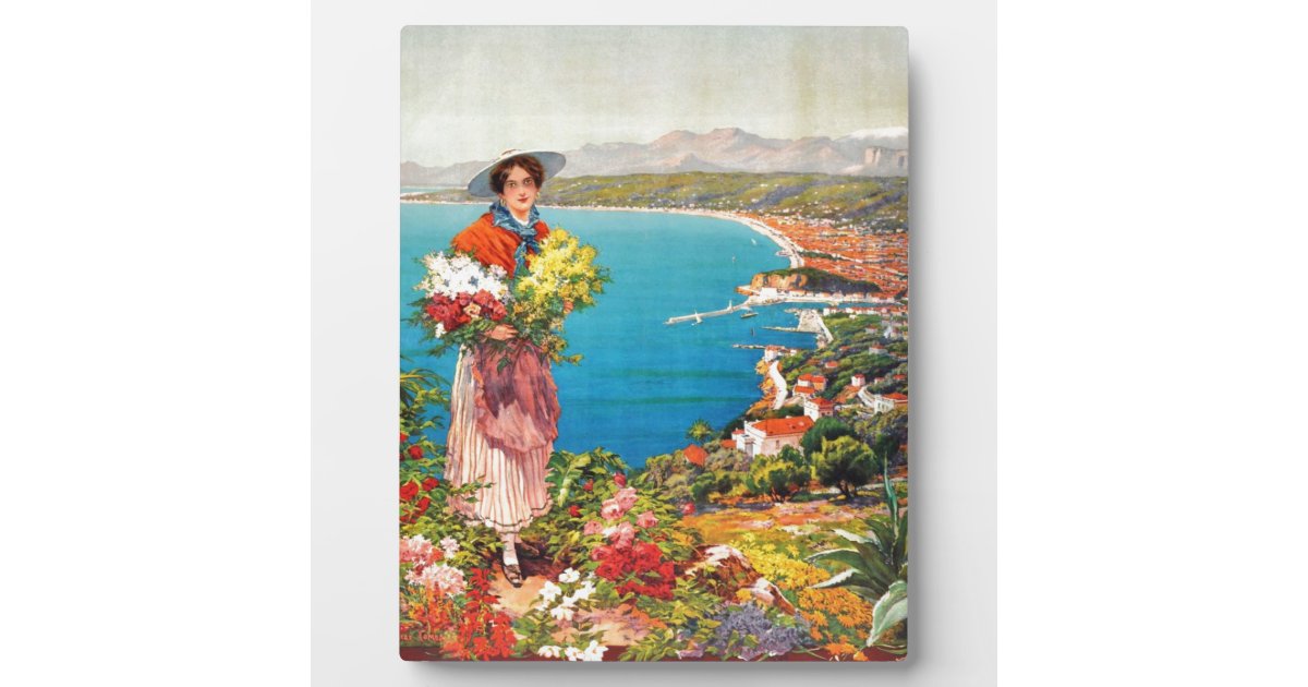 Vintage Nice Reine Cote D'Azur Plaque | Zazzle