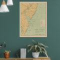Vintage NJ, MD & Delaware Bay Lighthouse Map (1897 Poster | Zazzle