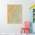 Vintage NJ, MD & Delaware Bay Lighthouse Map (1897 Poster | Zazzle