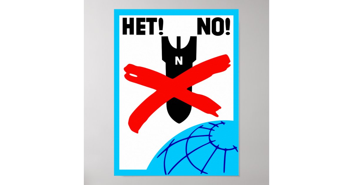 Vintage No Soviet Nukes Poster | Zazzle