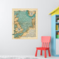 Vintage North Sea Viking & Norse Routes Map (1906) Poster | Zazzle