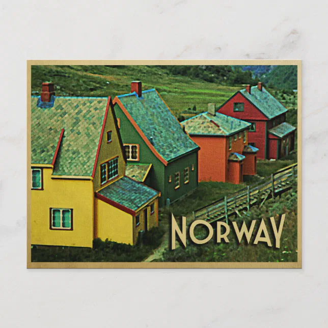Vintage Norway Postcard | Zazzle
