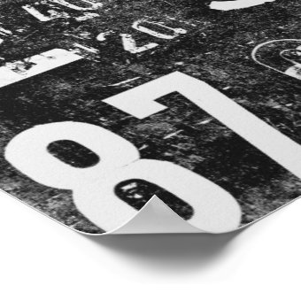 Vintage Numbers Poster for decoupage or collage | Zazzle