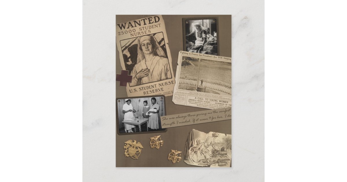 Vintage Nurse Postcard | Zazzle