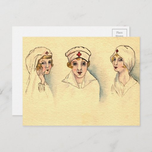 Vintage Nurse Postcard | Zazzle