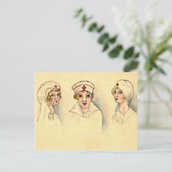 Vintage Nurse Postcard | Zazzle