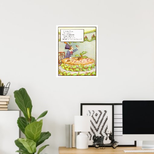 Vintage Nursery Print- Little Jack Horner Poster | Zazzle