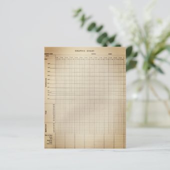 Vintage Nurse's Chart Scrapbook Page | Zazzle