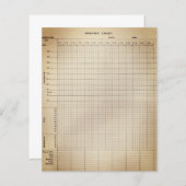 Vintage Nurse's Chart Scrapbook Page | Zazzle