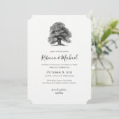 Vintage Oak Tree Wedding Invitation | Zazzle