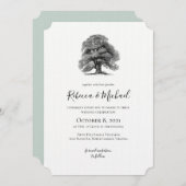 Vintage Oak Tree Wedding Invitation | Zazzle