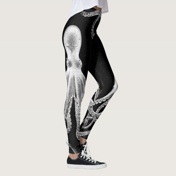 Vintage Octopus Dark Leggings | Zazzle.com