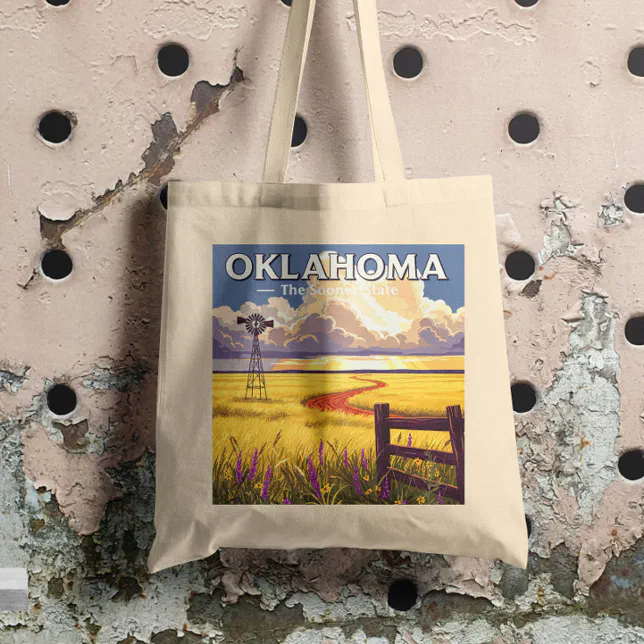 Vintage Oklahoma Tote Bag | Zazzle